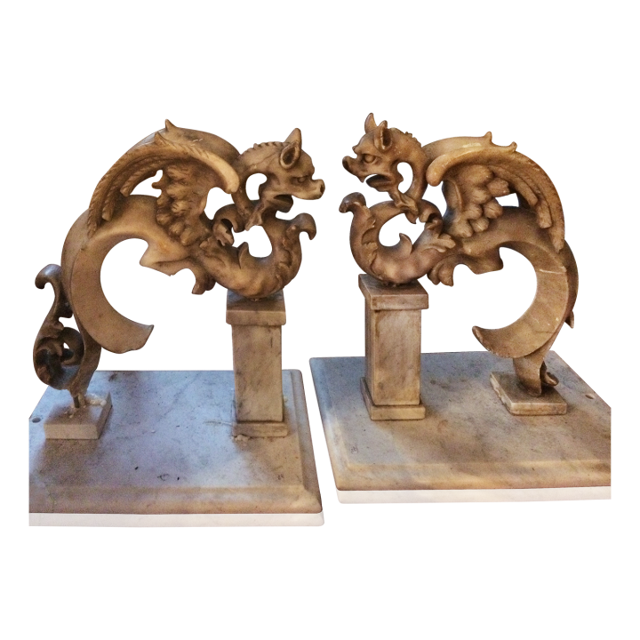 Mythological marble Architectural Fragments circa 1850 – David Smernoff
