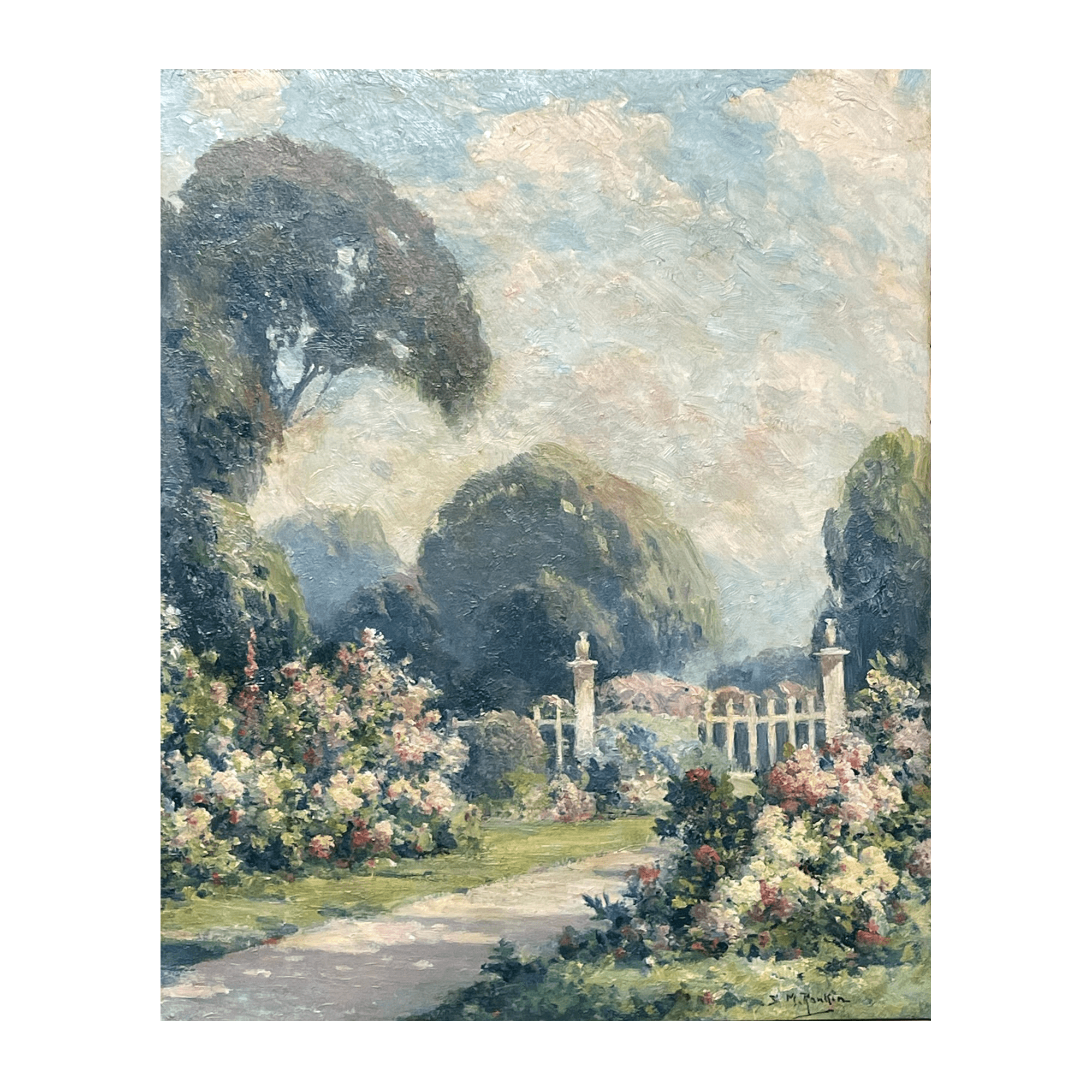 J M Rankin [?-?] : California garden, ca.1915. – David Smernoff
